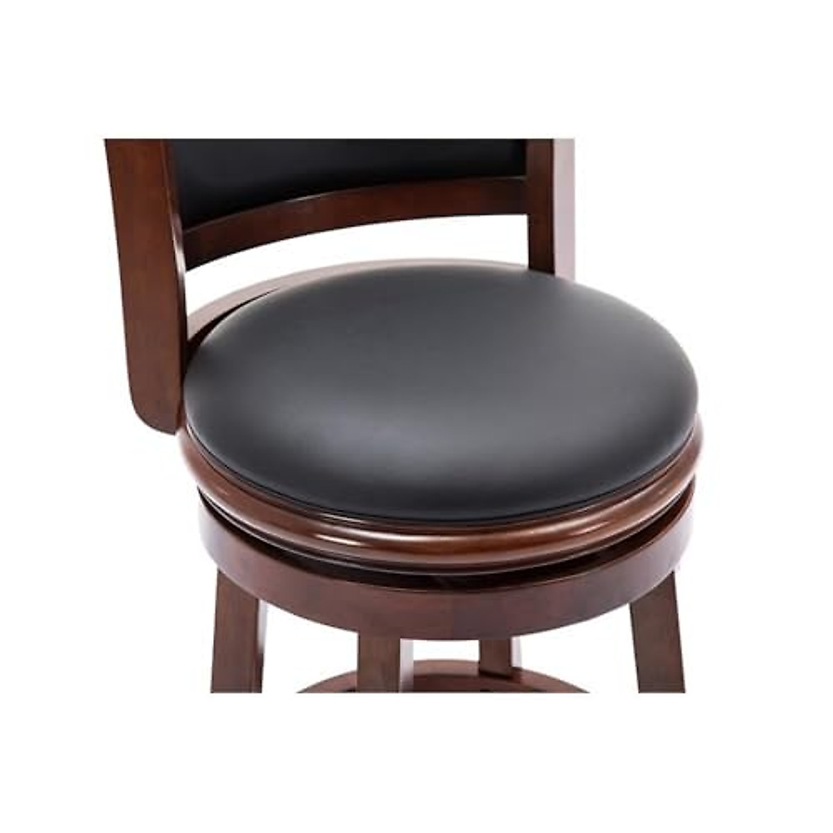 Boraam Augusta Counter Height Swivel Stool, 24-Inch, 1-Pack, Cherry