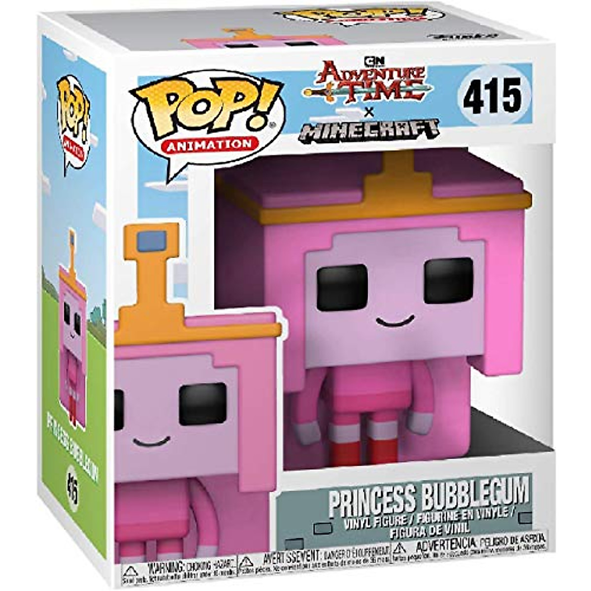 Funko Pop Television: Adventure Time - Minecraft Princess Bubblegum Collectible Figure, Multicolor