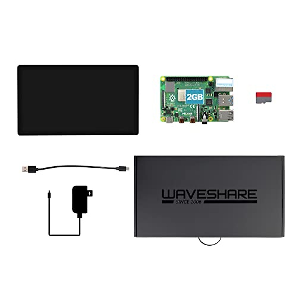 waveshare 21.5inch Capacitive Touch Monitor, 1080×1920 Full HD, Compatible with Raspberry Pi/Jetson Nano/PC-Monitor+ PI4B-2GB