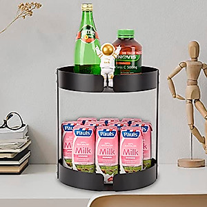 2 Tier Bathroom Counter Organizer, Stainless Steel Sink Storage Shelf, Waterproof and Rustproof, Premium Countertop Rack with Non-Slip Mat for Perfume, Makeup, Coffee