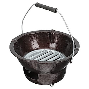 Cabilock 1 Set Charcoal Stove Portable Burner Camping Oven Portable Cooking Stove Stainless Steel Charcoal Grill Indoor Stove Korean Bbq Grill Indoor Outdoor Barbecue Stove Heating Stove