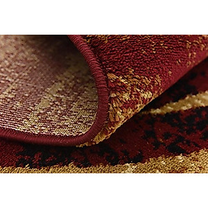 Unique Loom Barista Collection Area Rug - Kouillou (7' 10" x 10' Rectangle, Multi/ Brown)