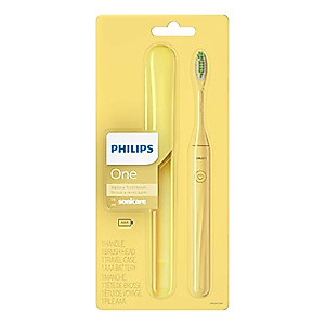 Philips One by Sonicare Battery Toothbrush, Mango Yellow, HY1100/02