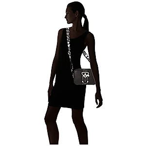 Karl Lagerfeld Paris Womens Maybelle Camera Crossbody Cross Body, Black/Grey, One Size US