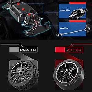 GoolRC RC Drift Car 1/16 RC Car Remote Control Car 2.4GHz 4WD 30km/h RC Race Car High Speed Kids Gift RTR RC Cars for Boys Waterproof Electric Car Toy Car