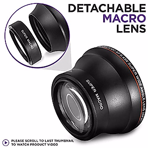 52MM 0.43x Altura Photo Professional HD Wide Angle Lens (w/Macro Portion) for Nikon D7100 D7000 D5500 D5300 D5200 D5100 D3300 D3200 D3100 D3000 DSLR Cameras