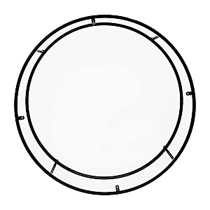 Flash Furniture Astoria Collection Round Coffee Table - Modern Clear Glass Coffee Table - Matte Gold Frame