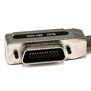 Monoprice IEEE-488 Cable - 2 Meter - Gray | with Metal Hood, Commonly Used on Older Systems by Commodore, HP and Tektronix