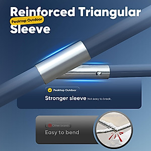 PEAKTOP OUTDOOR 12x20 ft Heavy Duty Carports, Portable Car Canopy, Garage Tent, Boat Shelter with Reinforced Triangular Beams and Ground Bar, Removable Sidewall & Zipper Doors, Grey