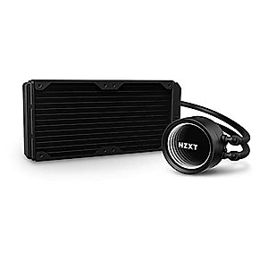 NZXT Kraken X53 RGB 240mm - RL-KRX53-R1 - AIO RGB CPU Liquid Cooler - Rotating Infinity Mirror Design - Improved Pump - Powered by CAM V4 - RGB Connector - AER RGB V2 120mm Radiator Fans (2 Included)
