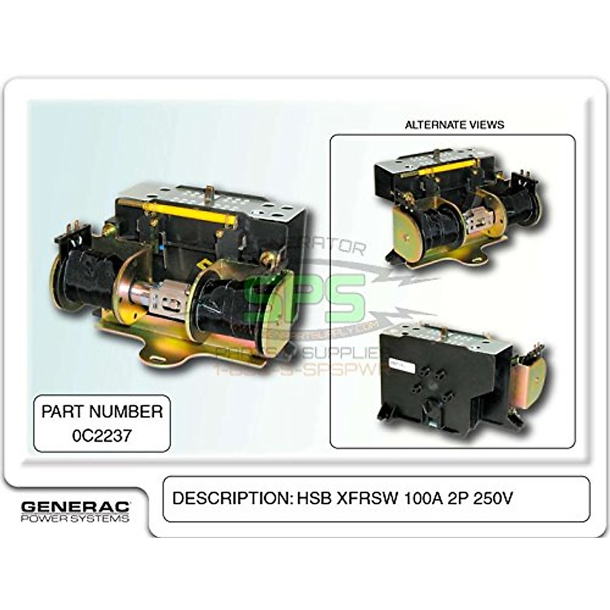 Generac - XFRSW HSB 100A 2P 250V