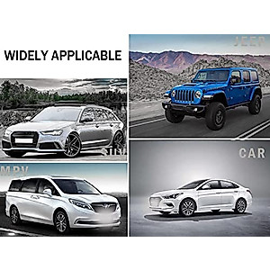 Ajxn 1 PC Car Rear Bumper Protector 35"*2.75", Car/SUV Universal Rubber Anti-Scratch Trunk Exterior Accessories（Black #1）