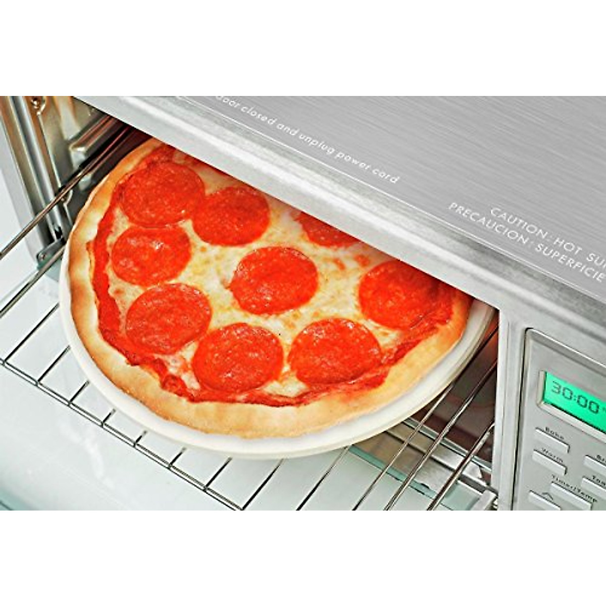 Kenmore 83521 4-slice Toaster Oven in Stainless Steel with Pizza Stone