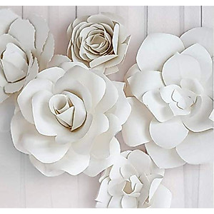 Hamilco White Cardstock Scrapbook Paper 12x12 65lb Card Stock – 25 Pack