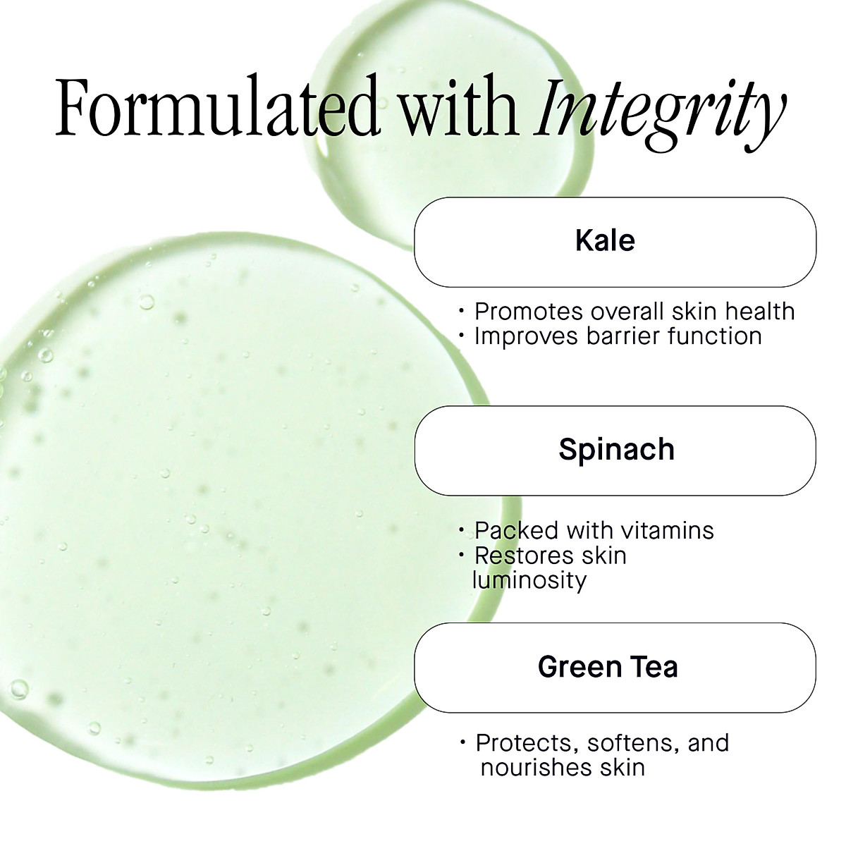 Brandefy Superfood Face Wash, Gentle & pH Balanced Cleanser w/Kale, Green Tea, Spinach, Vitamin C, E, K2- Softens & Nourishes Skin, Organic Facial Cleanser for All Skin Types (8 Fl Oz)