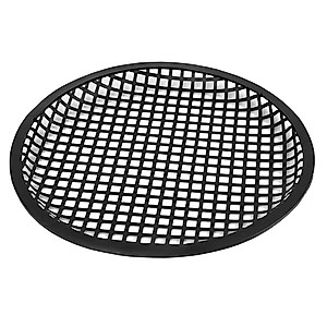 X AUTOHAUX 2pcs 10 Inch Black Car Audio Speaker Cover Metal Mesh Subwoofer Grill Horn Guard