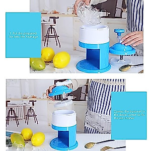 Shaved Ice Maker Machine,Snow Cone Machine Shaved Ice,Hand-Shaved Ice Machine, Manual Fruit Smoothie