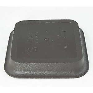 4 Pcs Square Plastic Humidity Tray for Bonsai Tree 5.75"x 5.75"x 1" - Dark Brown