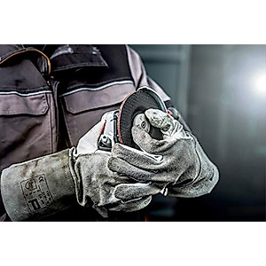 Metabo 6-Inch Angle Grinder, 10,000 RPM, 12 Amp, Non-locking Paddle Switch, Brake, Low Vibration Handle, Drop Secure, Made in Germany, WPB 13-150 Quick DS, 603645420, Green