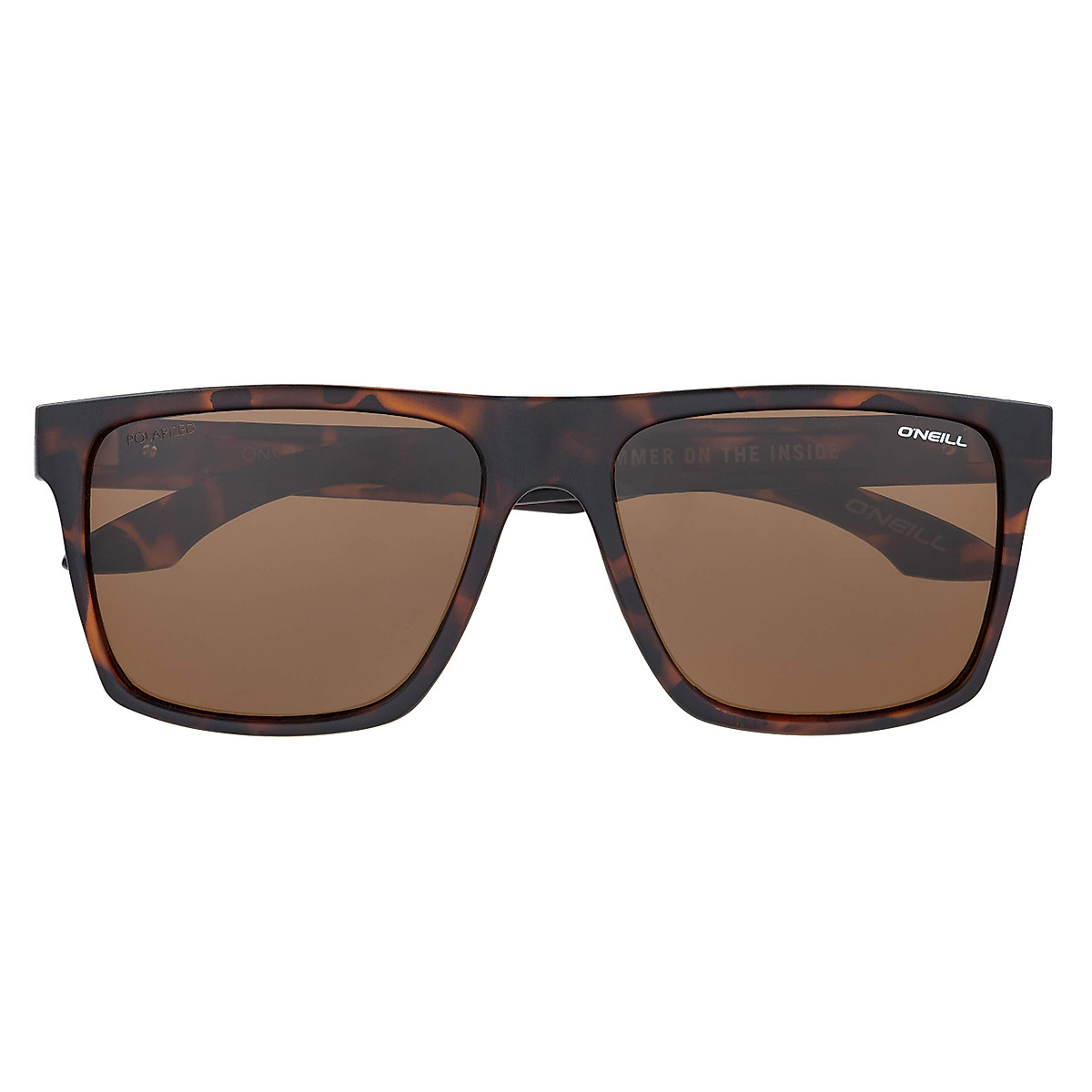 O'NEILL Harlyn 2.0 Large Fit Polarized Sunglasses for Men, 57 mm, UV400 Protection, Matte Tort