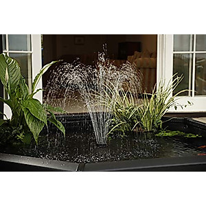 Pennington Aquagarden, Complete Raised Window Pond Kit - Octagon, Water Feature Pool, Includes Inpond 5 in 1 300 Pond & Water Pump with UV Clarifier, 106 Gallon Decking Pond, Three Fountain Displays,