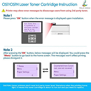 TRUE IMAGE Compatible Toner Cartridge Replacement for Canon 057H 057 CRG-057H Work with ImageCLASS MF445dw LBP226dw LBP227dw LBP228dw MF448dw MF449dw LBP226 MF445 Printer Ink (Black, 1-Pack)