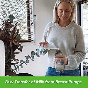 haakaa Silicone Manual Breast Pump 5.4 oz & Reusable Breastmilk Storage Bag 9oz Set - Milk Collector| Letdown Catcher| Leak Proof Storing Pouches| Breast Milk Saver for Breastfeeding Moms