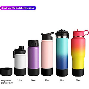 WAPEST Protective Silicone Boot for 32oz - 40oz Hydroflask, Simple Modern, Takeya, Iron Flask and Most Wide Mouth Water Bottle, BPA Free Bottom Silicone Sleeve Cover Water Bottle Accessories, White