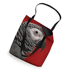 African Grey Parrot, Close up Face, Eye, Beak Tote Bag