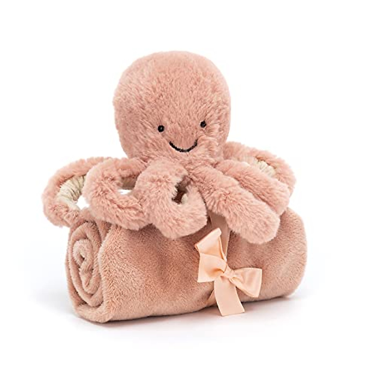 Jellycat Odell Octopus Soother, 13.5 inches | Security Blanket & Lovey for Babies | Baby Gift