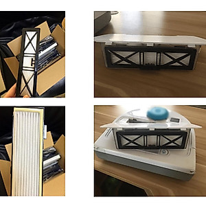 Replacement Neato Botvac D Series Ultra-Performance Filters, 12 Packs Filter Parts Fit Neato D3 D5 70e, 75, 80, D80 85,D70 Vacuum Cleaner…