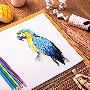 24 Sheets White Cardstock 8.5 x 11 Thick Paper, Goefun 80lb Card Stock Printer Paper for Invitations, Menus, Wedding, DIY Cards