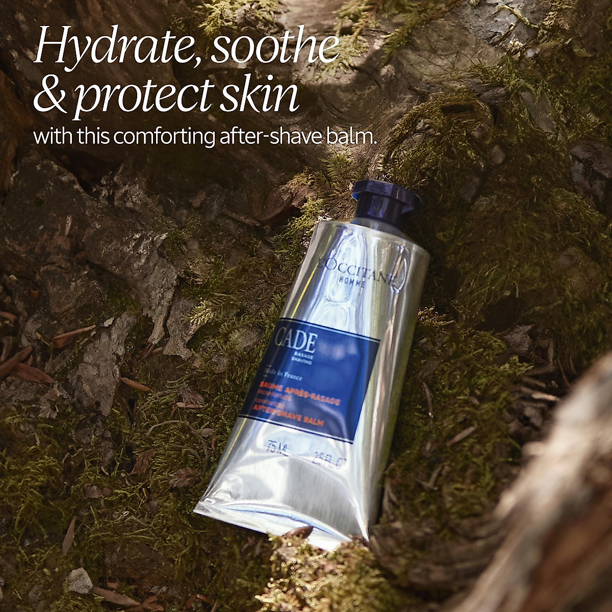 L'OCCITANE Soothing Cade After Shave Balm, 2.5 Fl. Oz: Hydrating, Soothe After Shave, Reduce feelings of irritation, With Shea Butter + Cade Essential Oil