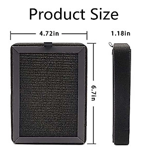 LeadCon 4 Pack LV-H128True HEPA Replacement Filter Compatible for LEVOIT LV-H128 / PUURVSAS (HM669A) / ROVACS (RV60) Air Purifiers,Part LV-H128-RF