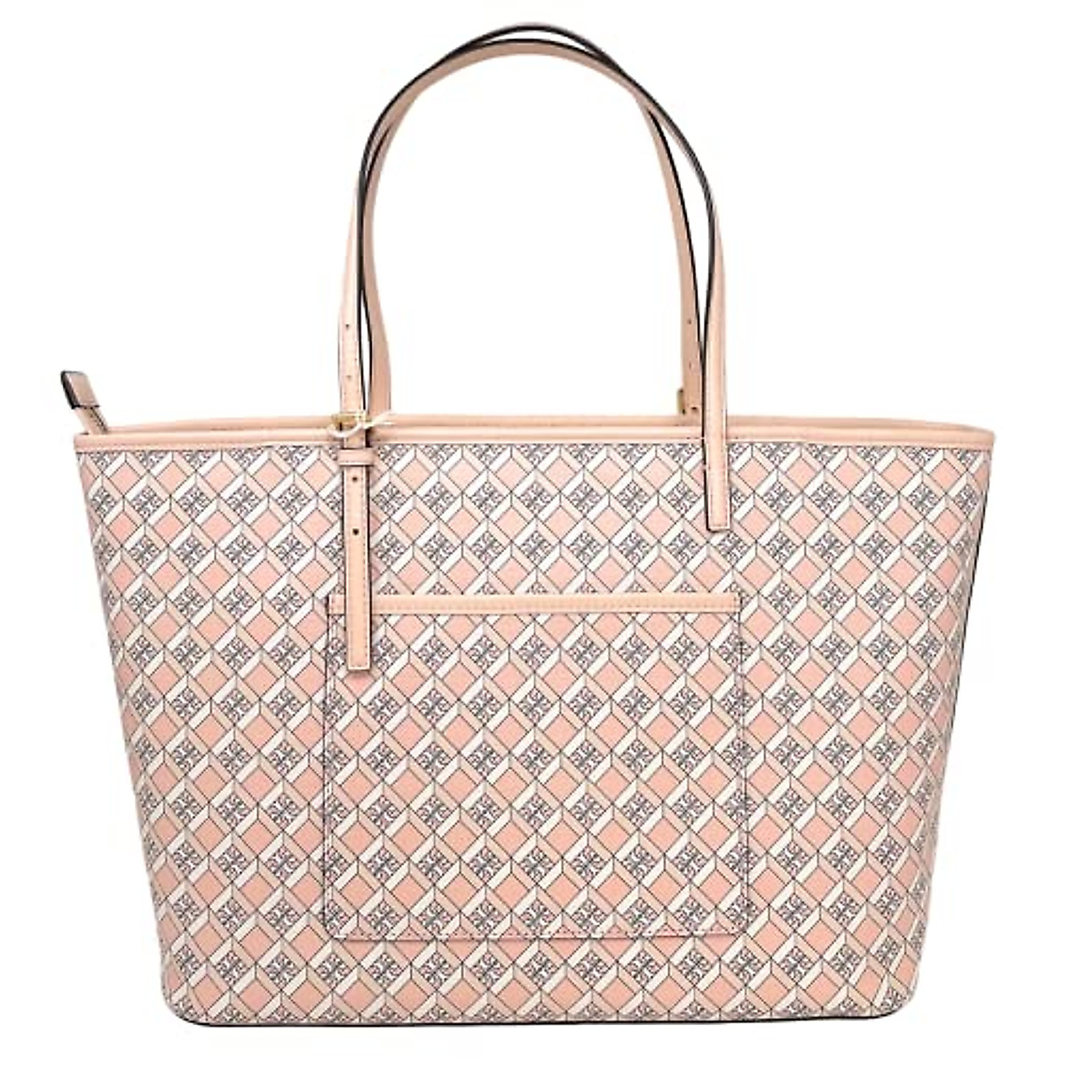 Tory Burch Geo Logo Top Zip Tote