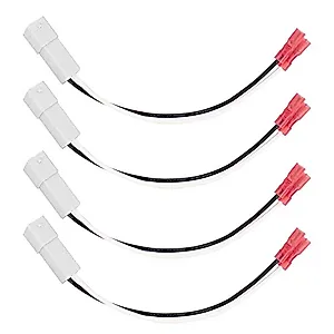 XtremeAmazing Car Radio Speakers Wire Cable Wiring Harness with Adapter Connector Plug for Honda Accord Civic CR-V CRX Odyssey Pack of 4