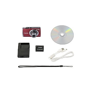 Canon PowerShot A3500 is - Digital Camera - Compact - 16.0 Mpix - 5 x Optical Zoom - Wi-Fi - red