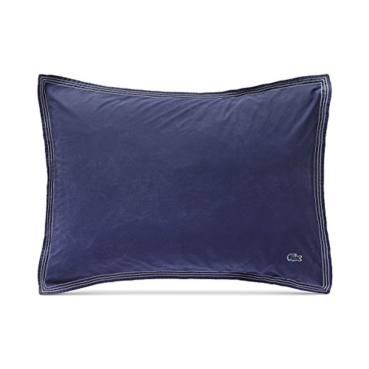 Lacoste Washed Solid Duvet Set, Indigo Blue, King (16270312)