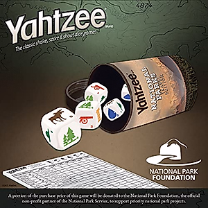 YAHTZEE National Parks Travel Edition | Classic Yahtzee Dice Game with a National Parks Theme | Perfect Travel Game for Families | Celebrate US National Parks Service