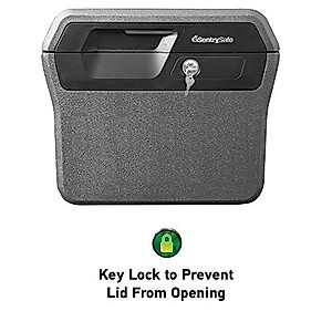 SentrySafe Fireproof and Waterproof Safe Box with Key Lock, File Safe with Carrying Handle for Documents, 0.66 Cubic Feet, 14.1 x 16.6 x 13.8 Inches, FHW40100