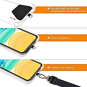 COCASES Phone Lanyard, Universal Cell Phone Neck and Wrist Nylon Strap Tether for Around The Neck, Compatible for iPhone All Smartphones