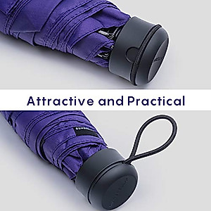 RUMBRELLA Mini Umbrella small UV Umbrella fast dry and Ultra Lightweight, Purple