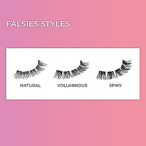 KISS imPRESS Falsies False Eyelashes, Lash Clusters, Natural', 12 mm, Includes 20 Clusters, 1 applicator, Contact Lens Friendly, Easy to Apply, Reusable Strip Lashes