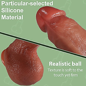Realistic Dildo for Beginners 8.8 "Huge Silicone Dildo, Efgove Realistic Penis with Strong Suction Cup for Hands-Free Play, G Spot Stimulation Dildos Anal Sex Toys for Women Man and Couple