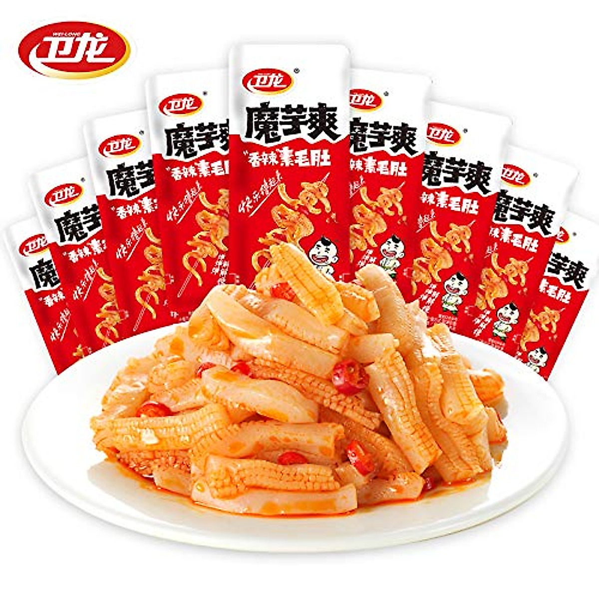Wei Long Konjac snacks, 20 Sachets / 360g (Spicy)