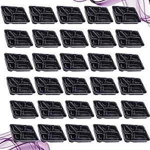Hemoton 30pcs Disposable Bento Box 5 Compartment Meal Prep Container with Lid Microwave Heating Food Box for Home Restaurant (Black)