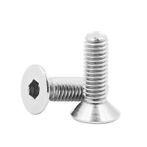 10pcs Screw 304 Stainless Steel Hexagon Socket Head Flat Head Machine Wire Flat Cup Socket Head Screw countersunk Head Hexagon Socket Screw Hexagon Socket Screws (Size : M5*12)
