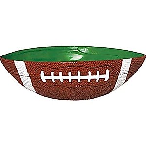 Football Plastic Bowl - 12 1/2" x 10", 1 Pc