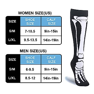 4 Pairs Compression Socks for Women & Men - Best Support for Medical, Circulation, Nurses, Running, Travel