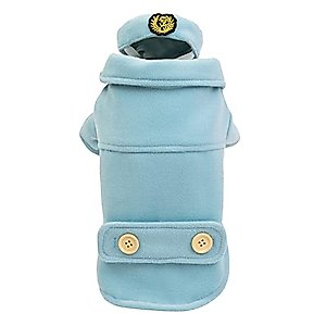 Pet Clothes Pet Fashion Cute Cosplay Flight Attendant Coat Autumn and Winter Keep Warm Cat Dog Clothing